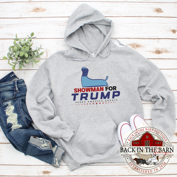 Showman For TRUMP Goat Sweatshirt – Back in the Barn Boutique