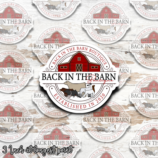 Back in the Barn Logo Sticker – Back in the Barn Boutique